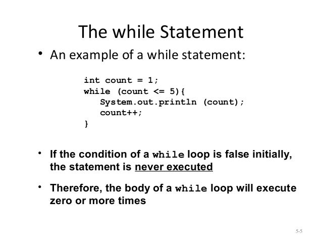 Looping Statements In Java