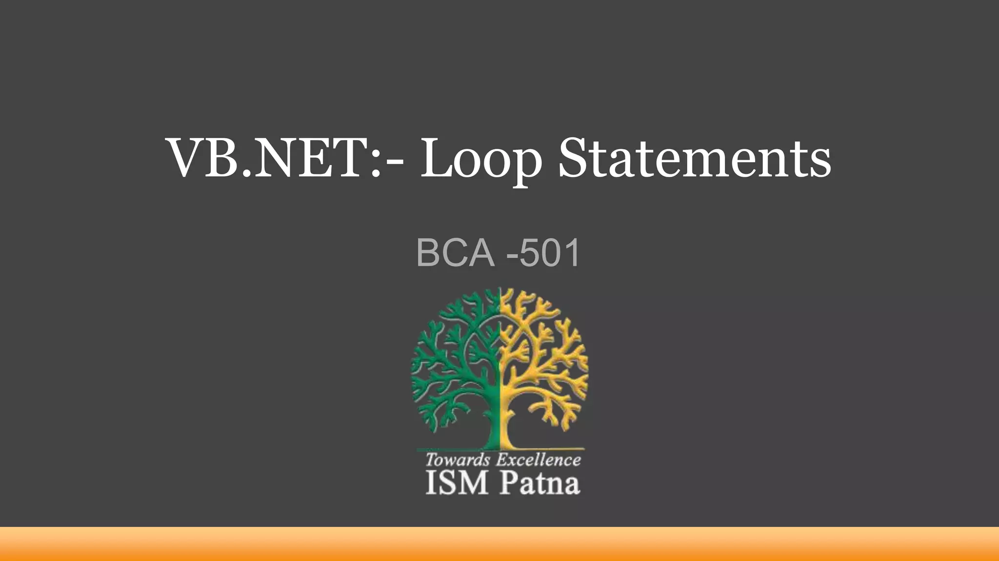 Looping statements | PPTX