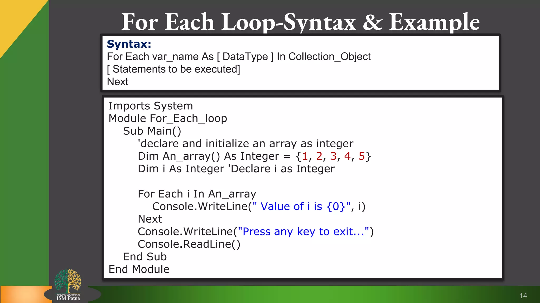 Looping statements | PPTX
