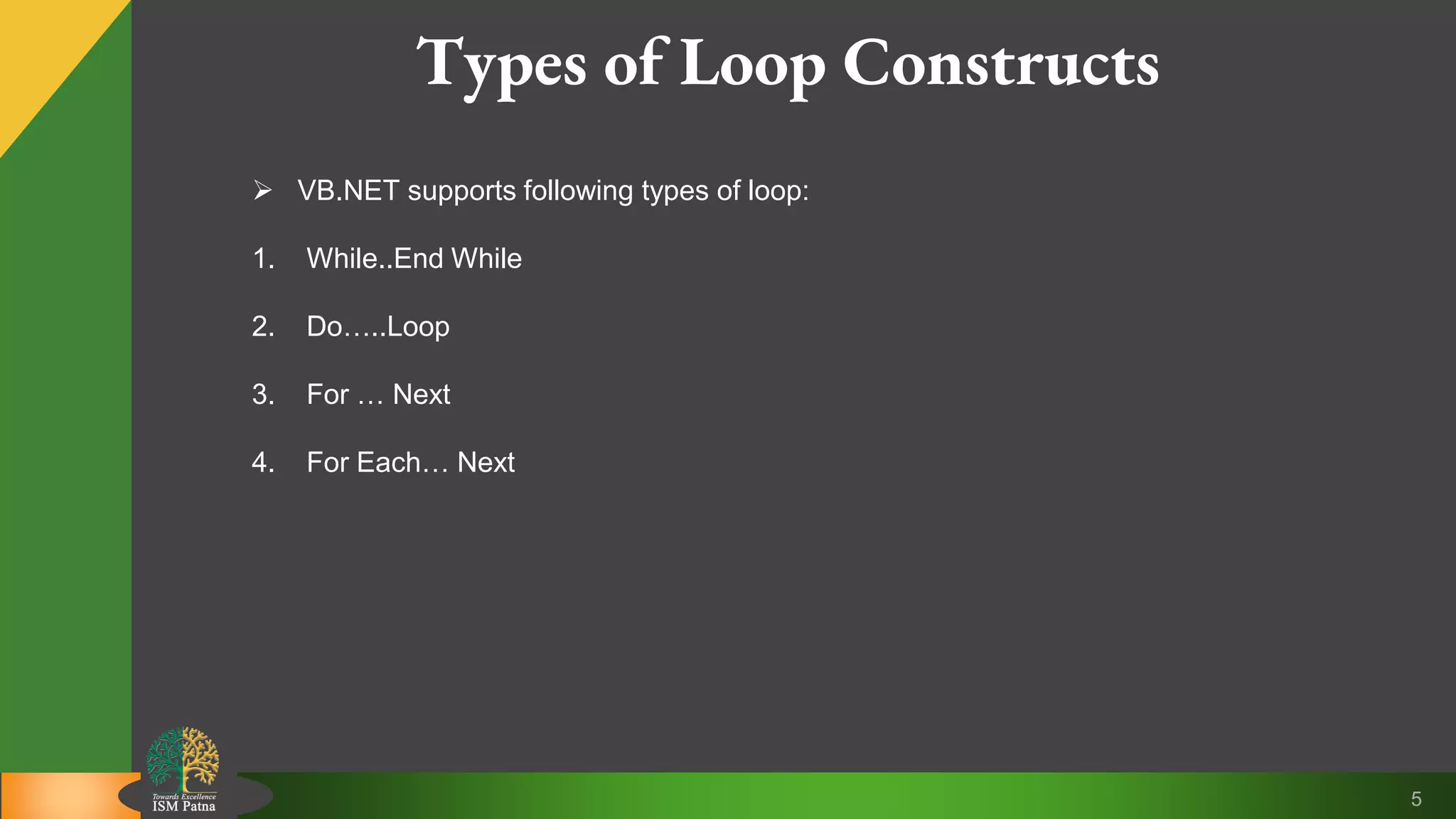 Looping statements | PPTX