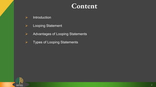 Looping statements | PPTX