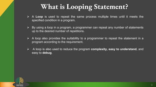 Looping statements | PPTX