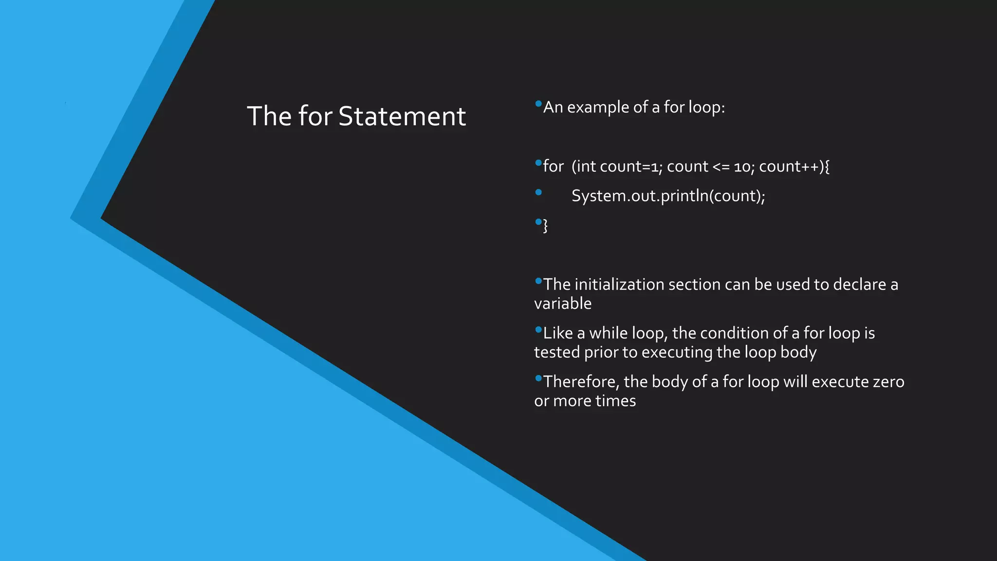Looping statements | PPT
