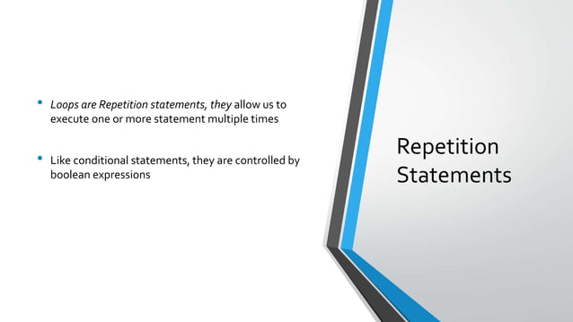 Looping statements | PPT