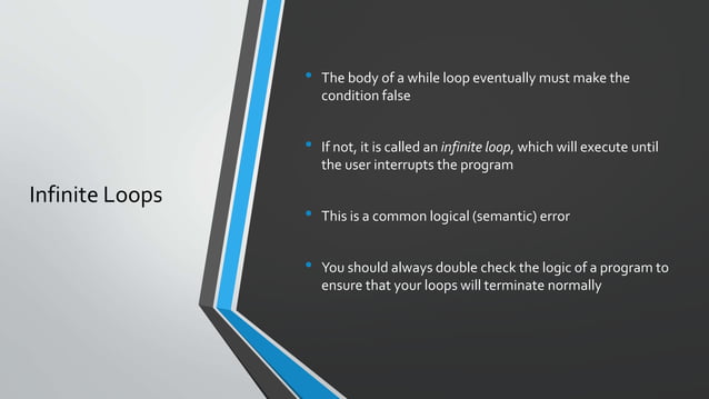 Looping statements | PPT