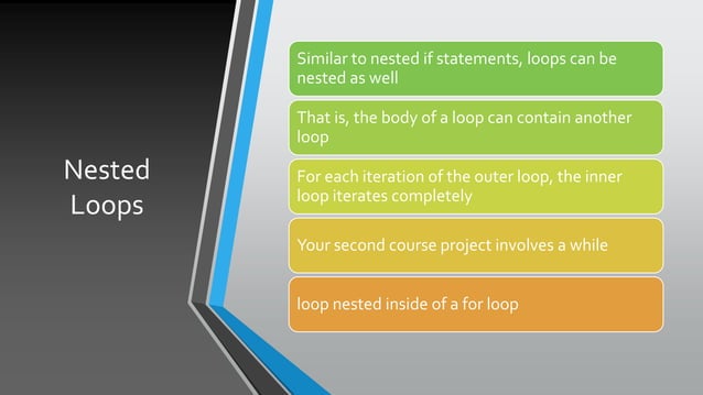 Looping statements | PPT