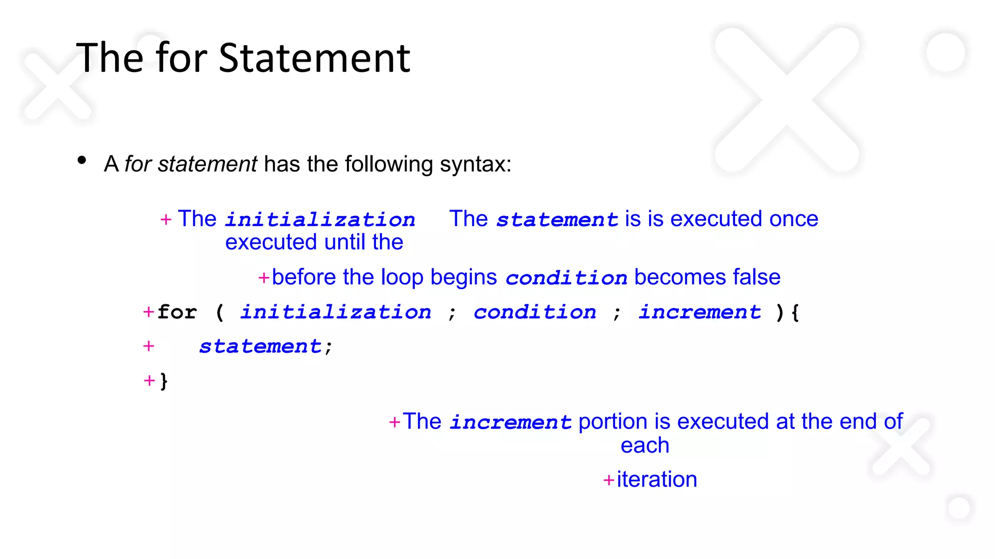 Looping statements | PPTX | Programming Languages | Computing