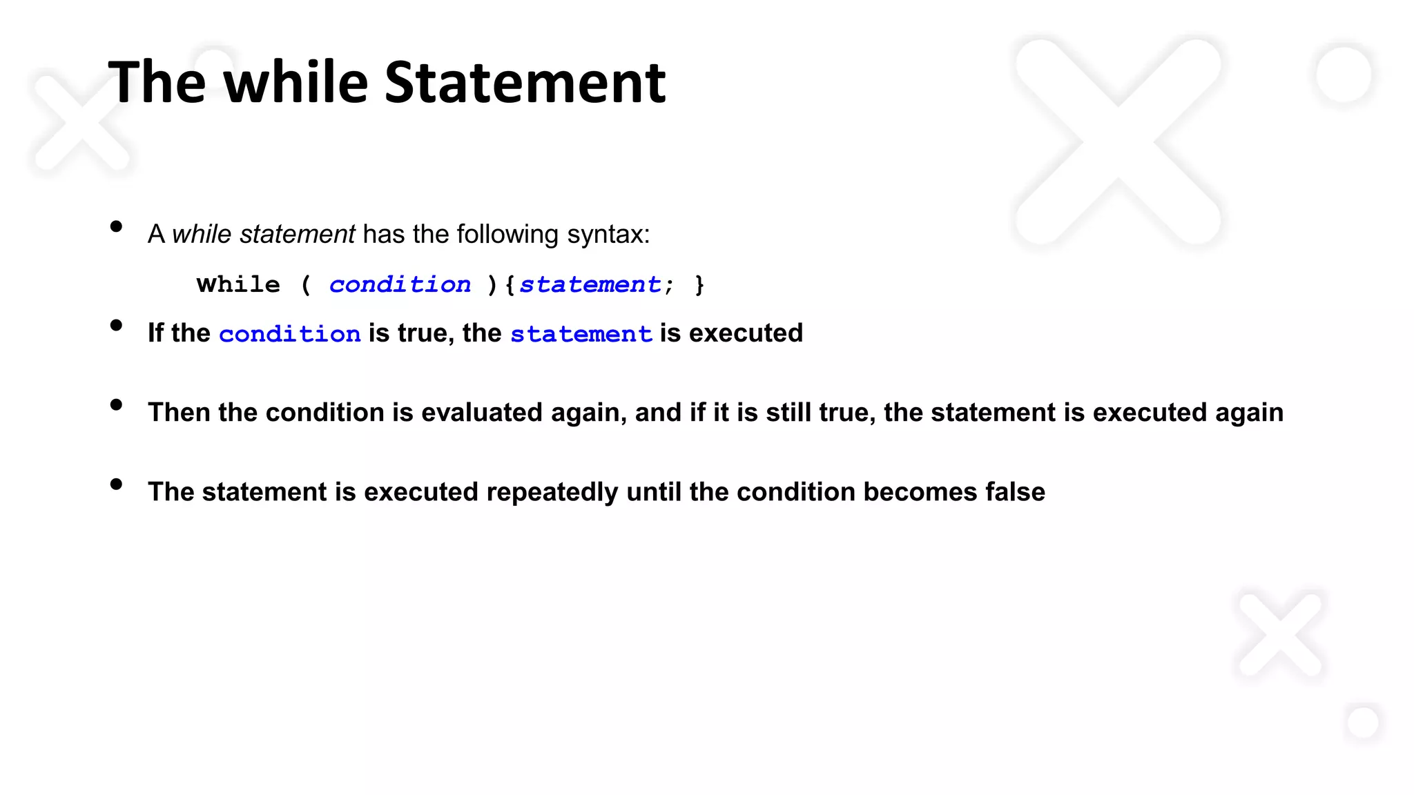 Looping statements | PPTX