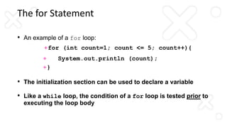 Looping statements | PPTX | Programming Languages | Computing