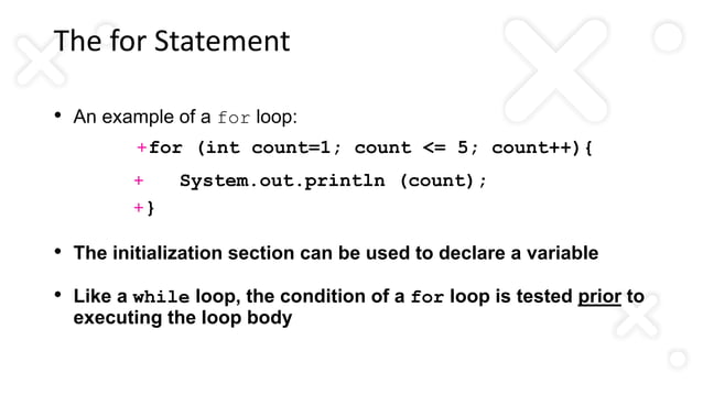 Looping statements | PPT