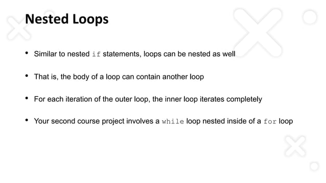 Looping statements | PPT