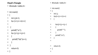Looping statements c language basics ppt with example | PPTX | Programming Languages | Computing