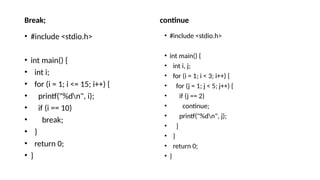 Looping statements c language basics ppt with example | PPTX | Programming Languages | Computing