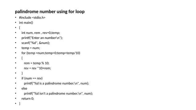 Looping Statements C Language Basics Ppt With Example Pptx Programming Languages Computing