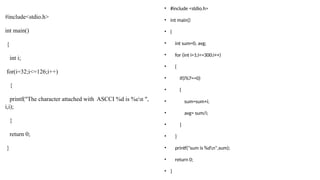 Looping statements c language basics ppt with example | PPTX ...