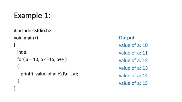 C Programming Looping Statements In C Pgm Pptx