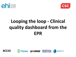 Looping the loop – clinical quality dashboard from the epr. Dr Hashim ...