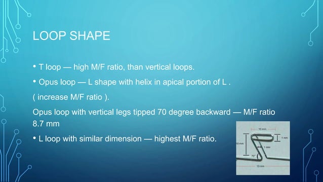 Loop mechanics by dr maryam ghazal in akhtar saeed dental college.pptx ...