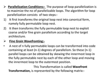 Loop parallelization & pipelining | PPTX