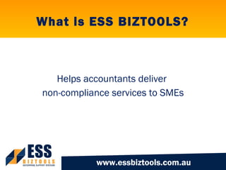 ESS BIZTOOLS Overview - Great Opportunities from Digital Disruption | PPT