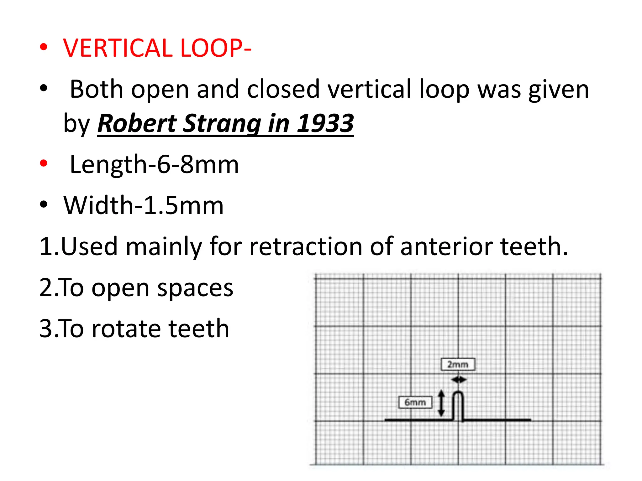 Loops In Orthodontics T Loop Bull Loop Vertical Loop Mushroom Loop Stop