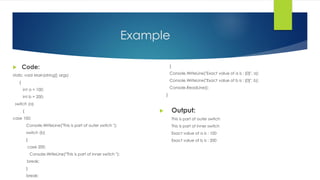 Loops and conditional statements | PDF