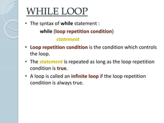 Loops c++ | PPTX