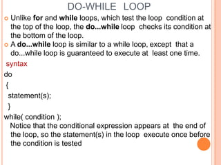 Loops in c | PPTX