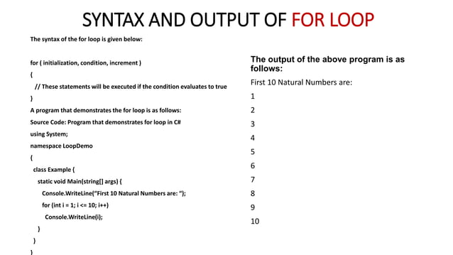 Loops in C.net.pptx | Programming Languages | Computing