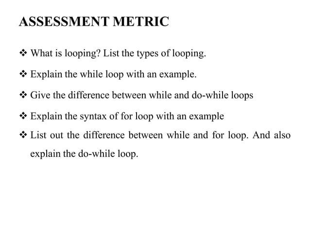 Loops In C Pptx