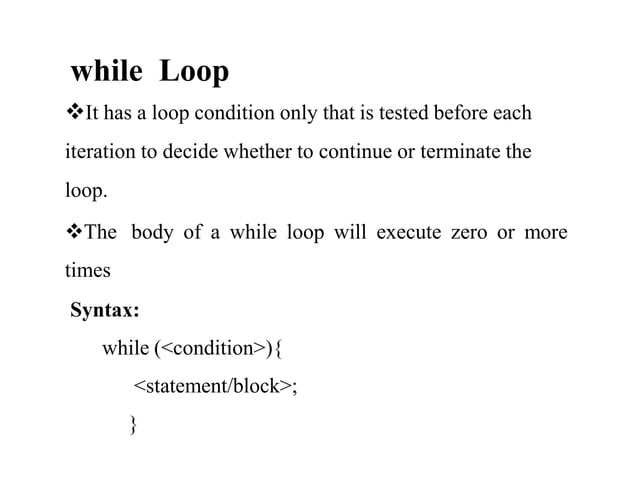 Loops In C Pptx