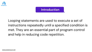 Complete Guide to Loops in C Programming | PDF
