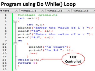 Loops in c ii | PPTX