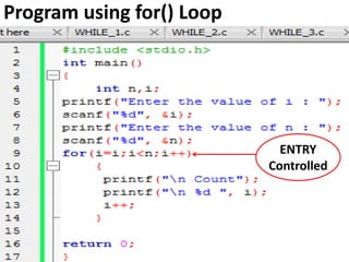 Loops in c ii | PPTX
