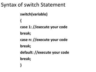 Loops in c ii | PPTX