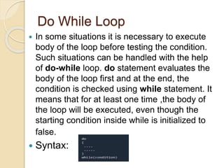 Loops in c language | PPT