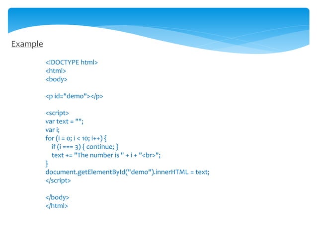 Loops in java script | PPTX