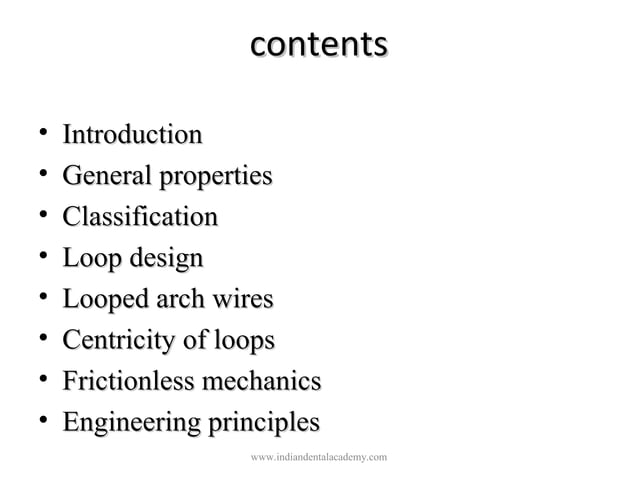 Loops in orthodontics /certified fixed orthodontic courses by Indian ...