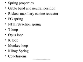 Loops in orthodontics /certified fixed orthodontic courses by Indian ...