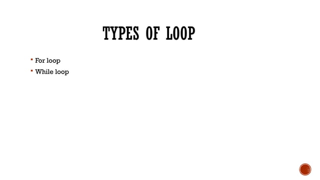 Loops in python.pptx/ introduction to loops in python | PPT Loops in python.pptx/ introduction to loops in python | PPT