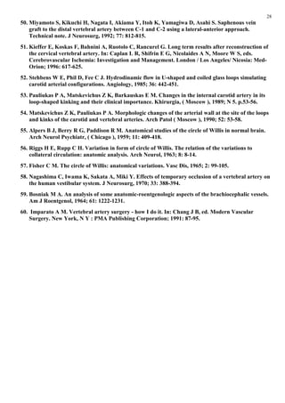 Loops Kinks and Anomalies of Vertebral Arteries | PDF
