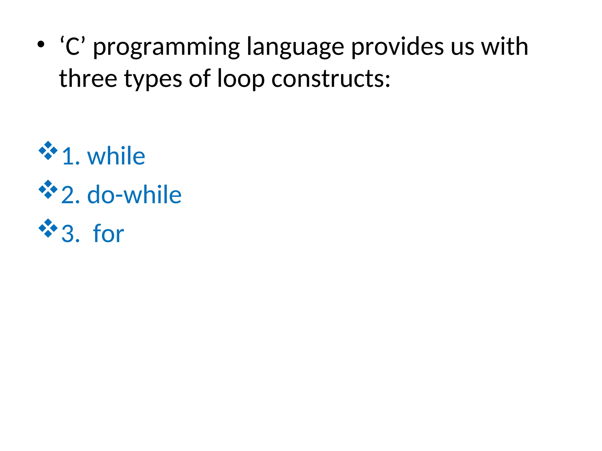 Programs in C based on looping statements | PPT