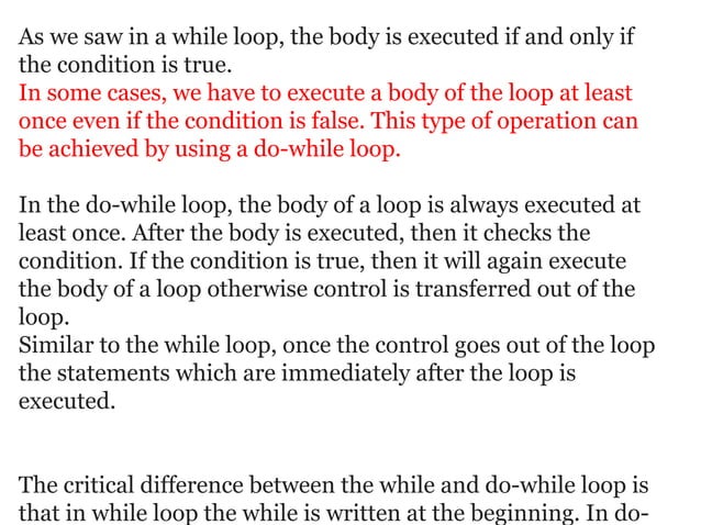 Programs in C based on looping statements | PPT