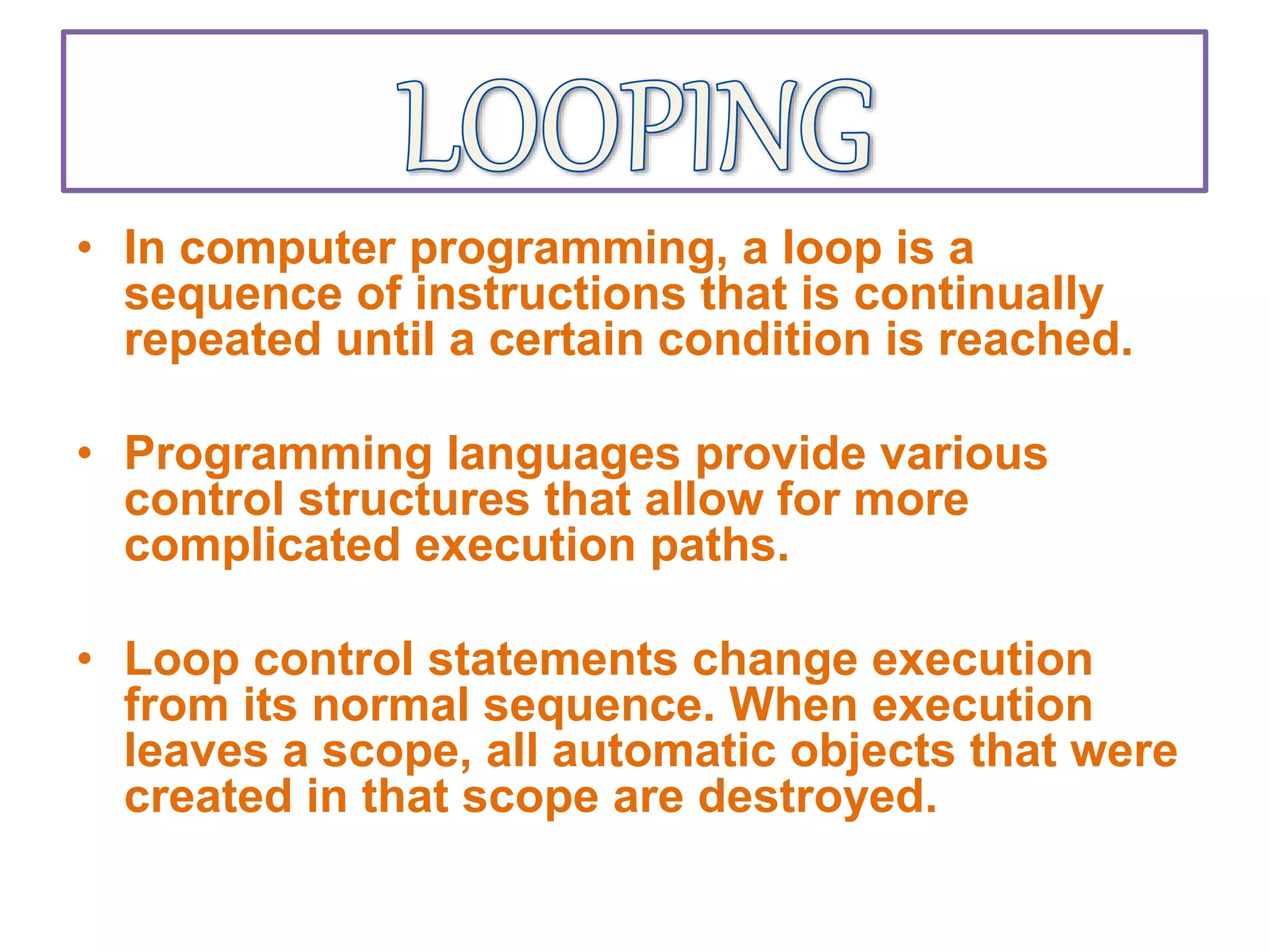 The Loops | PPTX