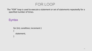 Loop structures | PPT