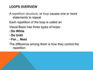 Loop structures chpt_6 | PPT