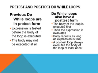 Loop structures chpt_6 | PPT