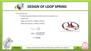 Design, Development & Analysis of Loopwheel Technology | PPTX