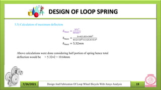 Design, Development & Analysis of Loopwheel Technology | PPTX