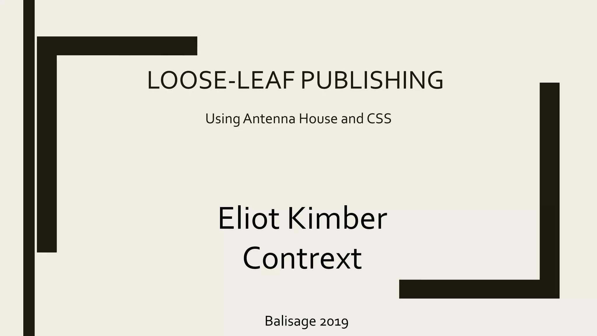 Loose Leaf Publishing Using Antenna House Formatter and CSS for Pagination | PPT